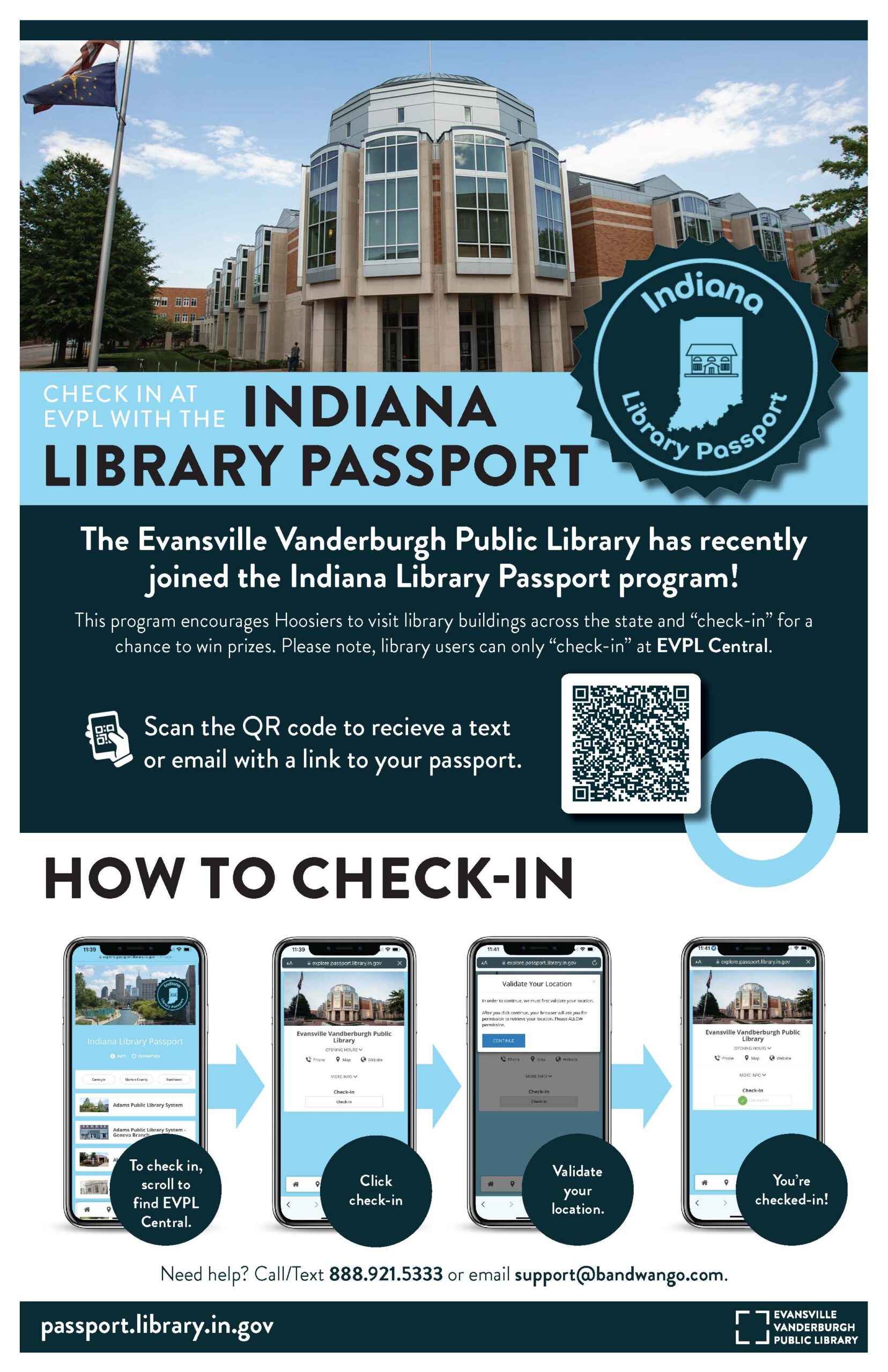 IN Library Passport - Evansville Vanderburgh Public Library